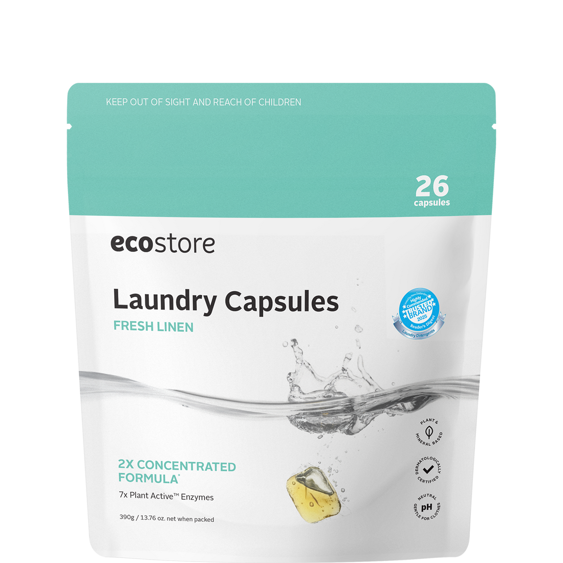 Fresh Linen Laundry Capsules Pouch
