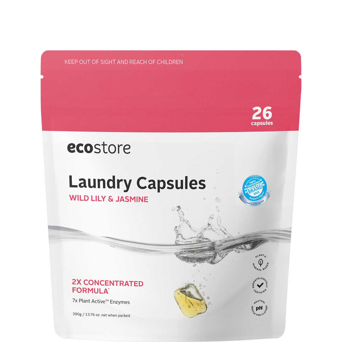 Wild Lily & Jasmine Laundry Capsules Pouch